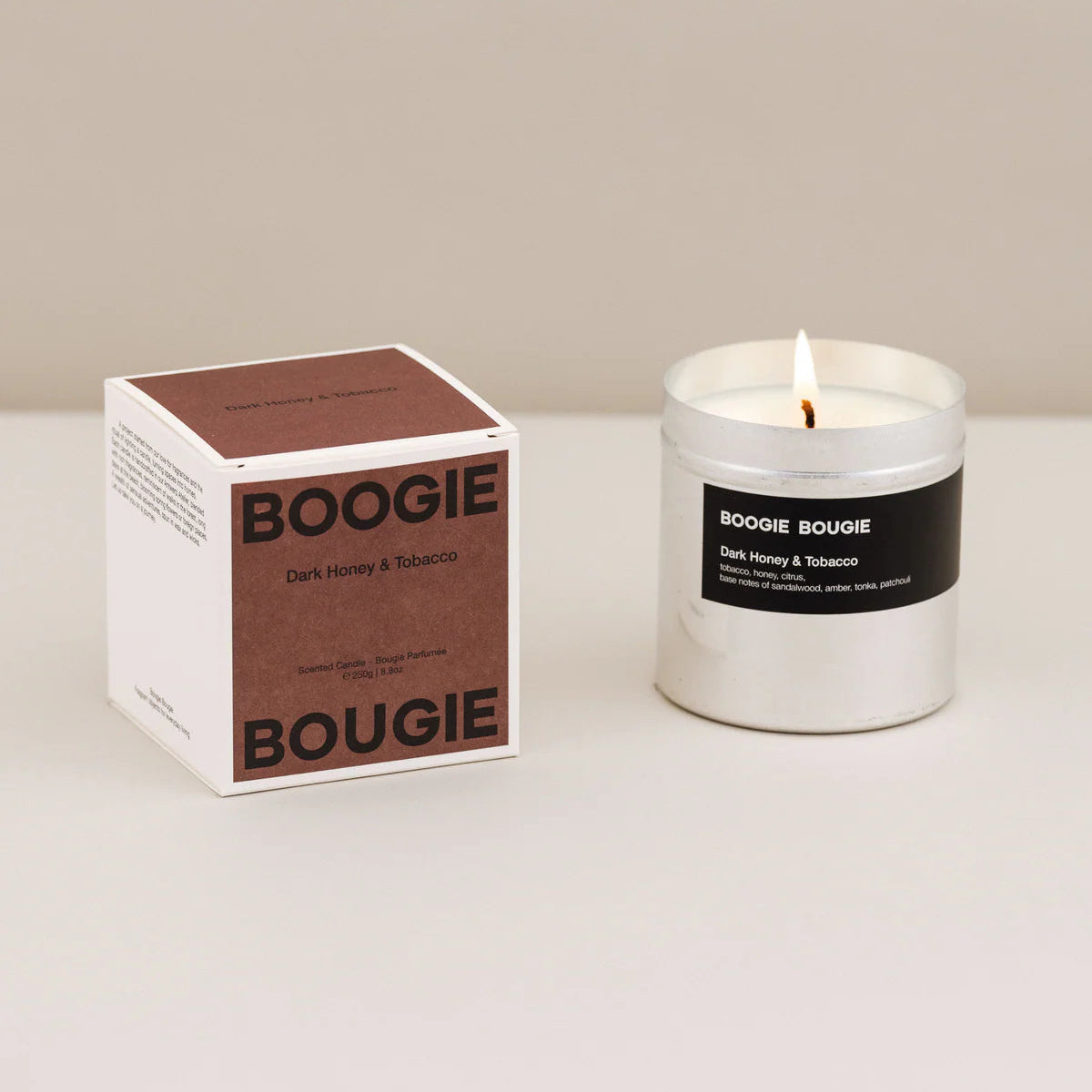 Boogie Bougie - Scented Candle - Dark Honey & Tobacco – Roullier White